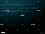 Abstract Technology Background Binary Data And Streaming Binary Code