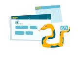 Python Code Language Sign Programming Coding And Developing Concept