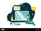 Python Code Language Sign Programming Coding And Developing Concept
