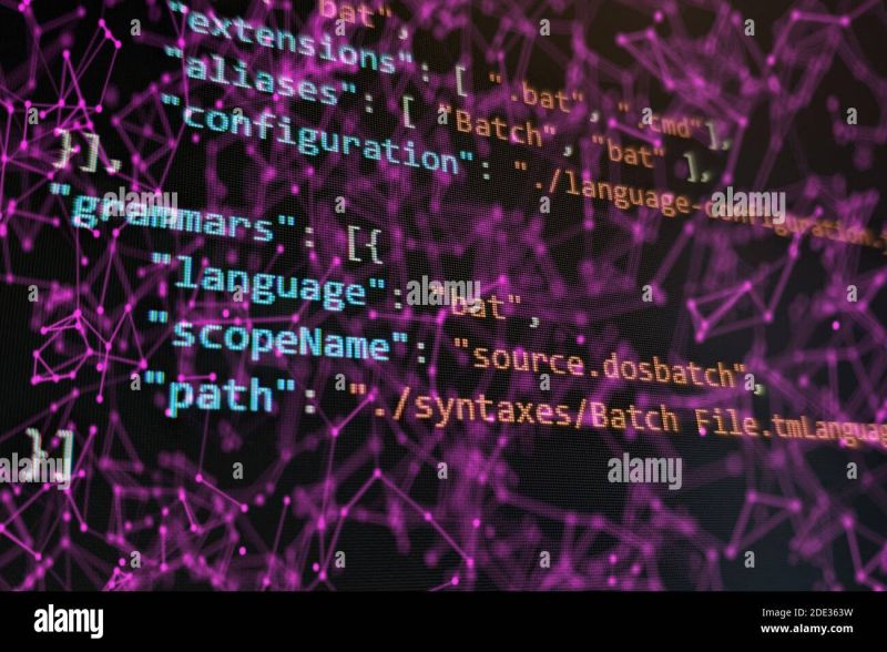 Abstract Computer Programming Code Script Programming Stock Photo - 8K Minimal Textures for Desktop