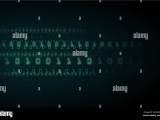 Abstract Technology Background Binary Data And Streaming Binary Code