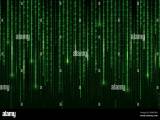 Technology Background Digital Binary Code Matrix Vector Computer