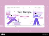 Web Developers Creating Program Code Development Of Software And