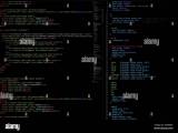 Developer Python Java Script Html Css Source Code On Monitor Screen