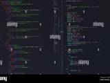 Developer Python Java Script Html Css Source Code On Monitor Screen
