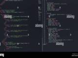 Developer Python Java Script Html Css Source Code On Monitor Screen