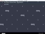 Python 3 Language Hello World Program Sample In Editor Window