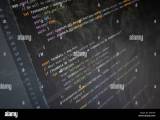 Javascript Nodejs Hello World Code On Screen Stock Photo Alamy