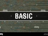 Basic With Binary Code Digital Technology Background Abstract