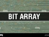 Bit Array With Binary Code Digital Technology Background Abstract
