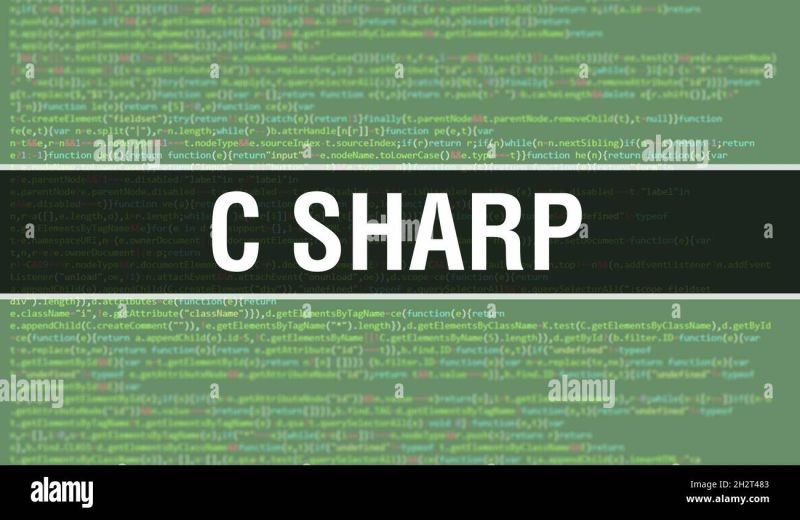 C Sharp Code Text Computer Software Coding Vector Concept Computer - Ocean Background Collection - Full HD Quality