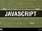Javascript With Abstract Technology Binary Code Background Digital