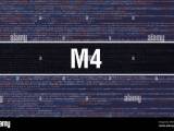 M4 With Digital Java Code Text M4 And Computer Software Coding Vector