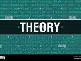 Theory With Binary Code Digital Technology Background Abstract