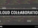 Cloud Collaboration With Digital Java Code Text Cloud Collaboration