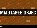 Immutable Object With Digital Java Code Text Immutable Object And