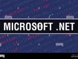 Microsoft Net With Digital Java Code Text Microsoft Net And Computer