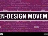 Open Design Movement With Digital Java Code Text Open Design Movement