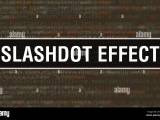 Slashdot Effect With Digital Java Code Text Slashdot Effect And
