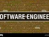Software Engineer With Binary Code Digital Technology Background