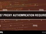 407 Proxy Authentication Required Image Hi Res Stock Photography And