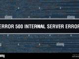 Error 500 Internal Server Error With Digital Java Code Text Error 500