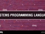 Systems Programming Language With Binary Code Digital Technology