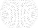 Binary Code Sphere Cyberspace Sphere With Binary Code Coding Or