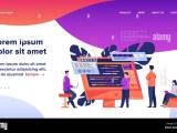Software Developers Coding On Computer With Script Coding Engineering
