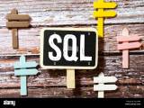 Sql Programming Language Paper Width Word Sql Stock Photo Alamy