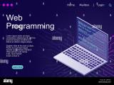 Web Programming Vector Isometric Illustrations Web Programming Concept