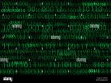 Digital Stream Binary Code Data Stock Photo Alamy