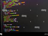 Compressed Colorful Code Background Web Programming With Javascript