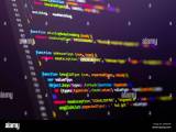Compressed Colorful Code Background Web Programming With Javascript