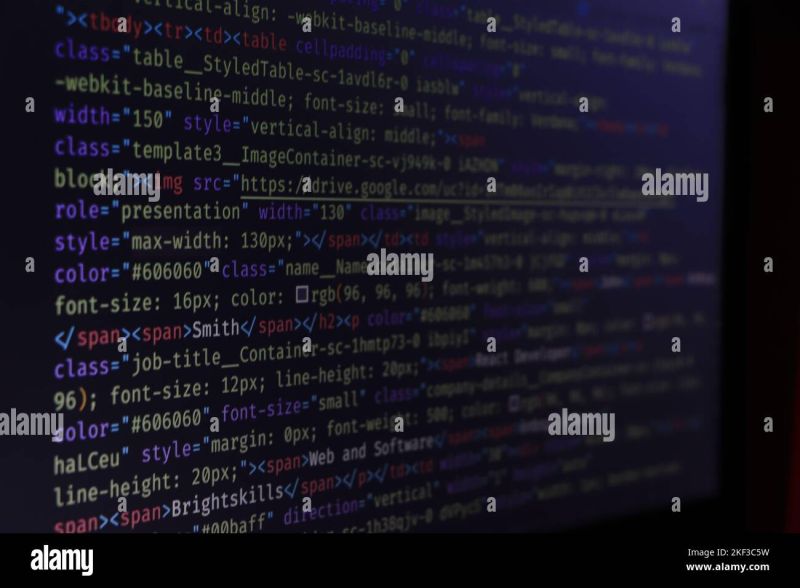 Closeup Of Java Script And Html Code Computer Script Coding Source - City Pictures - Gorgeous Desktop Collection