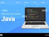 Java Programming Code Technology Banner Java Language Software Coding