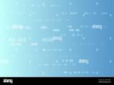 Binary Code Pattern Vector On Blue Background Stock Vector Image Art