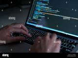 Programmer Hands Coding And Developing Software With Html And