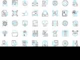 Programming Coding Vector Line Icons Set Programming Coding