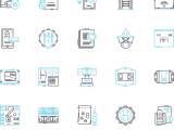 Software Development Vector Line Icons Set Software Development
