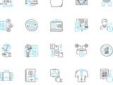 Programming Coding Vector Line Icons Set Programming Coding