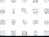Software Outline Icons Collection Software Program Application