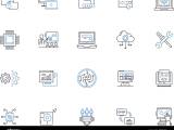 Programming Coding Outline Icons Collection Coding Programming