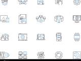 Programming Coding Outline Icons Collection Coding Programming