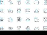 Web Development Agency Linear Icons Set Web Design Coding