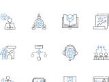 Programming Languages Line Icons Collection Python Java C