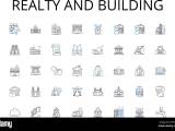 Realty And Building Line Icons Collection Html Css Javascript Php