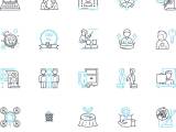Programming Coding Vector Line Icons Set Programming Coding