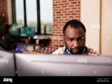 Software Developer Typing Javascript Code On Computer To Develop Online