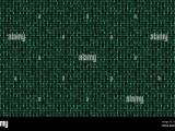 Binary Computer Code Matrix Seamless Code Stream Vector Background
